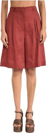 Max Mara Femme, Shorts, Rouge, Taille: 40 FR Wide Leg Shorts