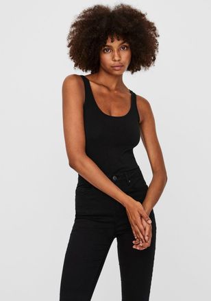 Vero Moda Longtop VERO MODA VMMAXI, Damen, Gr. XS, schwarz, Jersey, Obermaterial: 95% Baumwolle, 5% Elasthan, unifarben, Basic, sehr figurbetont Po-bedeckend, R