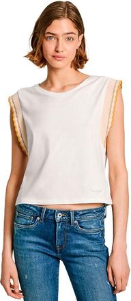 Pepe Jeans London Damen Edma T-Shirt, White (Mousse White)