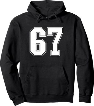 BDAZ 67 wei&szlig;e Buchstaben Pullover Hoodie