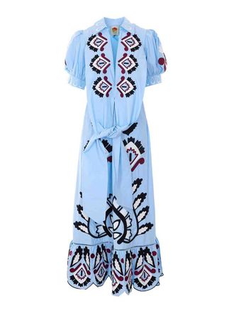 Farm Rio Robe Courte - Bleu
