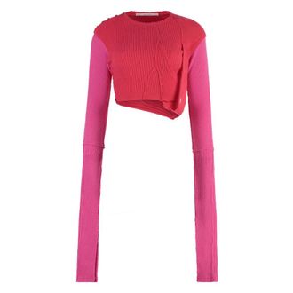 Talia Byre Asymmetrisches Strickoberteil - - Knitwear - Damen - Rosa - XS