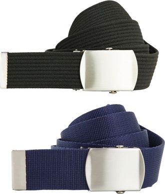 shenky Stoffg&uuml;rtel | 4cm Breite | Stoff G&uuml;rtel mit G&uuml;rtelschnalle | Herreng&uuml;rtel | Canvas | Damen | Schnalle | Dameng&uuml;rtel | belt | Textilg&uuml;rtel | Doppelpack
