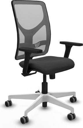 Piqueras y Crespo B&uuml;rostuhl, grau, mit 3D-Armlehnen, h&ouml;henverstellbare Lendenwirbelst&uuml;tze, ausgestattet mit 3 Positionen und Schneideschaum, mit Rollen von 65 mm, Parke