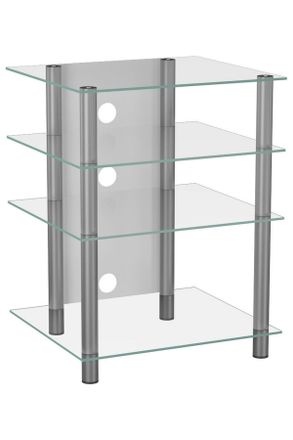 MID.YOU Mid.you Phonotisch, Klar, Silber, Metall, Glas, rechteckig, 54x70x47 cm, Kabelkanal, Kinder- & Jugendzimmer, Jugendm&ouml;bel, Phonom&ouml;bel