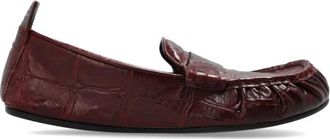 Acne Studios Leder-Saddle-Loafer - - Shoes - Damen - Rot - 37 EU