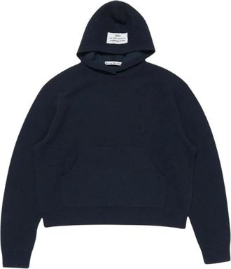 Acne Studios Homme, Pulls, Bleu, Taille: XL Pull à Capuche en Cachemire