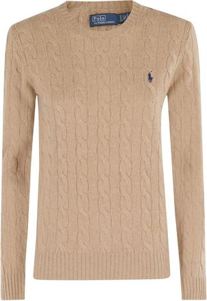 Polo Ralph Lauren Femme, Pulls, Brun, Taille: 42 FR Julianna Pull &agrave; Manches Longues