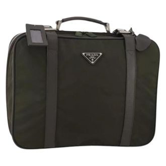 Prada Pre-owned Vintage Nylon Weekender - - Pre-owned - Damen - Gr&uuml;n - ONE SIZE