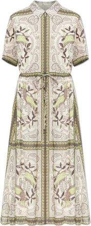 Tory Burch Femme, Robes, Blanc, Taille: 42 FR Robe &agrave; motifs