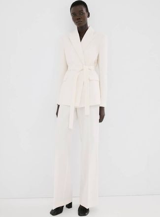 Mango Blazer costume ceinture vanille - Femme - XS - MANGO