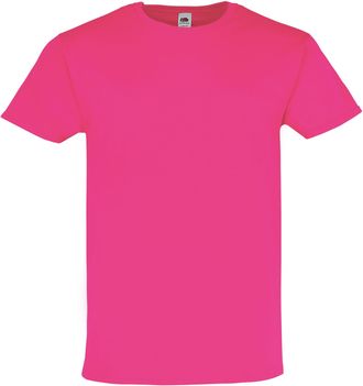 Fruit Of The Loom Iconic 195 Ringspun Premium T | T-Shirt Herren & Damen - 100% Baumwolle, hochwertig & weich, ideal f&uuml;r den Alltag, Farbe:Fuchsia, Gr&ouml;&szlig;e:XL