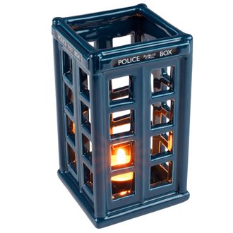 Doctor Who Doctor Who Tardis Teelichthalter, für Votivkerzen oder Teelichter, Keramik, 14 cm hoch