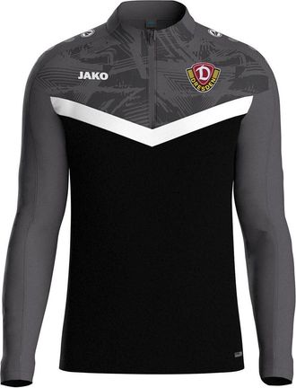 Jako Dynamo Dresden Ziptop Iconic 24 25 schwarz SGD Training Jersey Dynamo Shirt, Größe:XXL