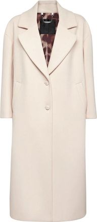 Philipp Plein Femme, Manteaux, Beige, Taille: 42 FR Manteau Iconique en M&eacute;lange de Laine