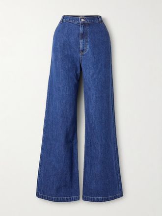 TWP Jean Large Taille Haute - Bleu