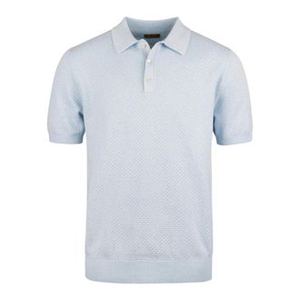 Stenstr&ouml;ms Texturiertes Poloshirt - - Tops - Herren - Blau - XL