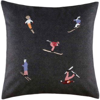 Sportalm KITZB&Uuml;HEL Zierkissenh&uuml;lle SKIING - 1 St&uuml;ck 50x50 cm, Anthrazit
