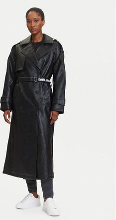 Karl Lagerfeld Übergangsmantel A3W15047 Schwarz Relaxed Fit