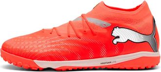 Puma Unisex Future 9 Pro Cage Fu&szlig;ballschuh, leuchtendes Rot, Wei&szlig;, Schwarz, Silber, Gr&ouml;&szlig;e 45, Glowing Red PUMA Wei&szlig; PUMA Schwarz PUMA Silber, 46.5 EU