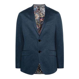 Etro Roma Blazer Jaquard - - Jackets - Herren - Blau - 2XL