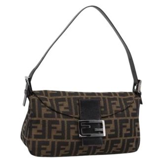 Fendi Pre-owned Vintage Zucca Shoulder Bag - Femme - Pre-owned - Brun - Taille: ONE Size