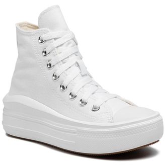 Converse Sneakers aus Stoff Converse Chuck Taylor All Star Move Platform 568498C Wei&szlig;