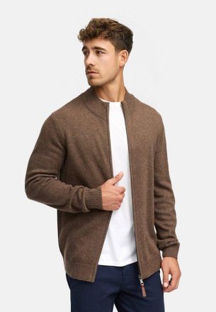 Indicode Strickjacke Herren INMargous Cardigan Herrenstrickjacke Moderne Strickjacke mit Rei&szlig;verschluss und Stehkragen