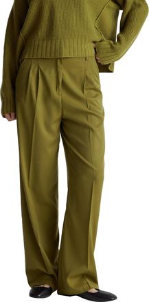 Benetton Damen Pantalone 4yvxdf09r Hose, grün, 36