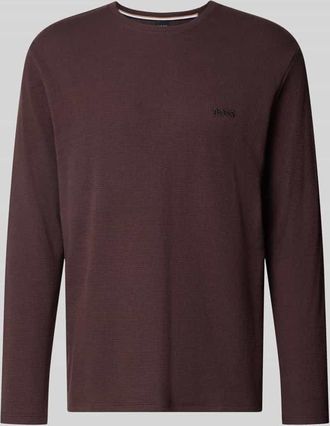 HUGO BOSS Regular Fit Langarmshirt aus Baumwoll-Mix