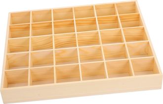 Amosfun Schubladen Organizer Holz Aufbewahrungsbox Mit 30 F&auml;chern Schmuck Organizer F&uuml;r Halsketten Armb&auml;nder Und Kleine Gegenst&auml;nde Vielseitiges Ordnungssyste