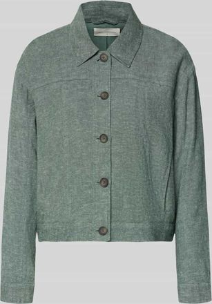 Moss Copenhagen Jacke aus Leinen-Mix mit Kentkragen Modell Viana Ginia