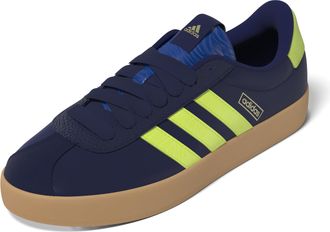 adidas Damen VL Court 3.0 Shoes Schuhe, Dark Blue/hi-Res Yellow/Gold met, 42 2/3 EU