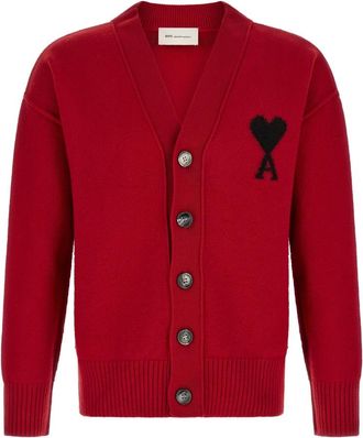 Ami Homme, Pulls, Rouge, Taille: L Cardigan Ami De Coeur