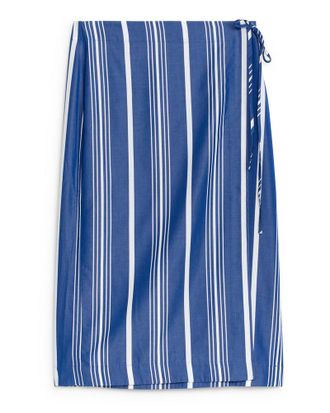 Arket Wickelrock Aus Lyocell -Blau