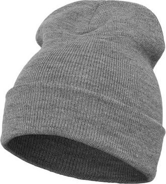 Flexfit Mixte Heavyweight Long Beanie Heather Grey One Size Casquette, Grey, Taille Unique UK
