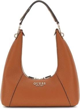 Guess Sac &agrave; bandouli&egrave;re Calista avec fermeture &eacute;clair pour femme, caramel, taille unique