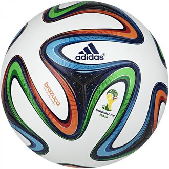 adidas Spielball Brazuca Offical Match Ball Fußball, White/Night Blue/Multicolor, 5
