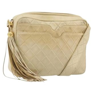 Chanel Sac bandouli&egrave;re en cuir Pre-owned - Femme - Pre-owned - Beige - Taille: ONE Size