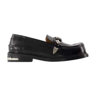 Toga Archives Womens Loafer Black Calfskin