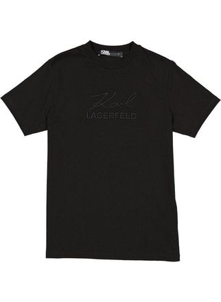 Karl Lagerfeld Herren T-Shirt schwarz Baumwolle