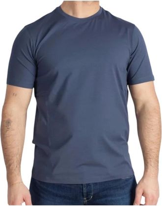 Herno Homme, Tops, Bleu, Taille: 2XL T-shirt Superfine Coton Stretch