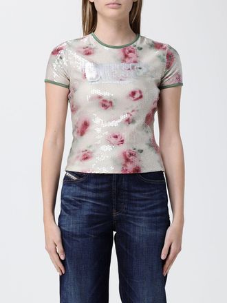 Diesel T-Shirt Femme couleur Multicolore