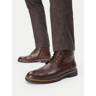 Gino Lanetti Schn&uuml;rschuhe Lanetti CEO-2011 124AM Braun