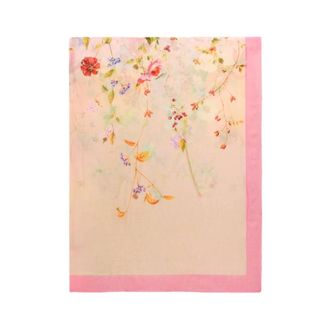 Roberto Cavalli Femme, Accessoires, Multicolore, Taille: ONE Size Miami Flowers Print Modal And Cashmere Scarf