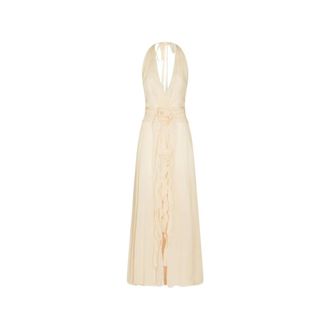 Blumarine Femme, Robes, Beige, Taille: 36 FR Blumarine Robes