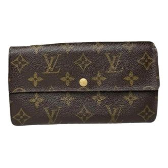 Louis Vuitton Pre-owned Leder Portemonnaie - - Pre-owned - Damen - Braun - ONE SIZE