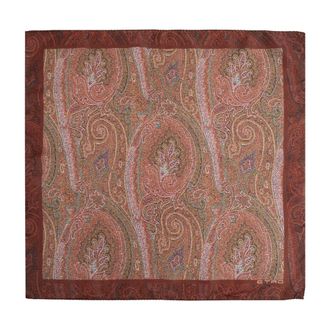 Etro Homme, Accessoires, Multicolore, Taille: ONE Size Pochette de Costume en Soie Imprim&eacute;e