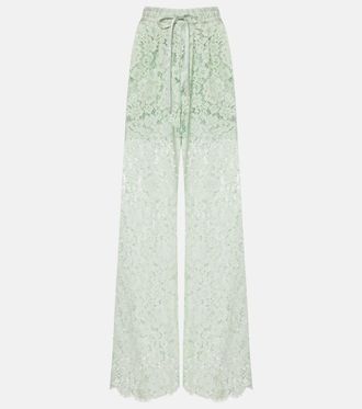 Dolce & Gabbana Weite Hose aus Spitze