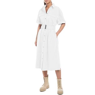 Replay Damen W9009 Kleid, 001 White, XS
